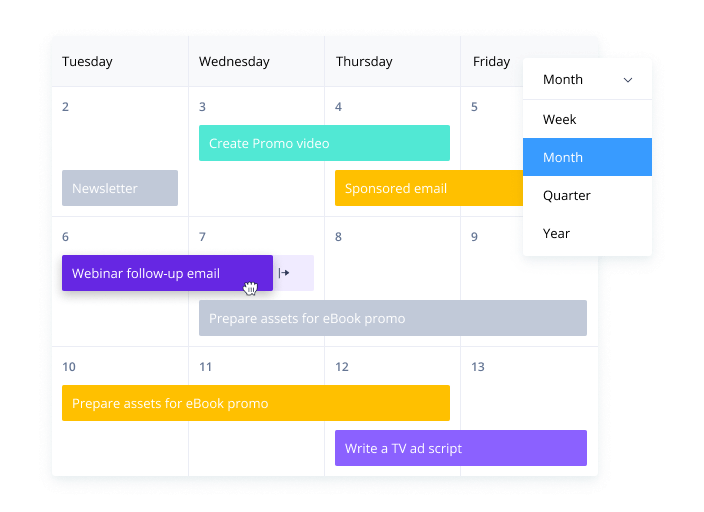 Online Shared Team Calendars for Tasks and Projects | Wrike
