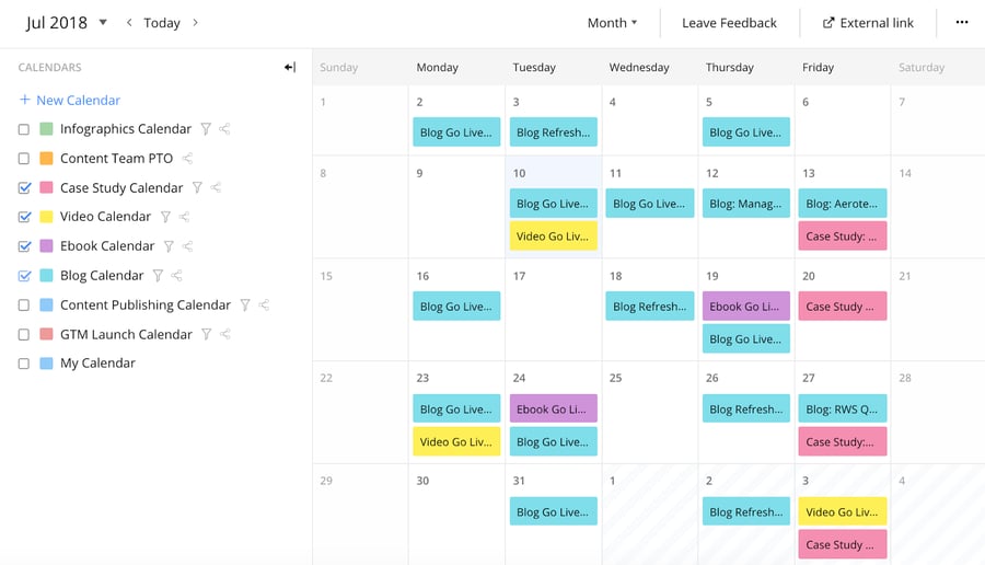 Tres funciones de los mejores calendarios de equipo
